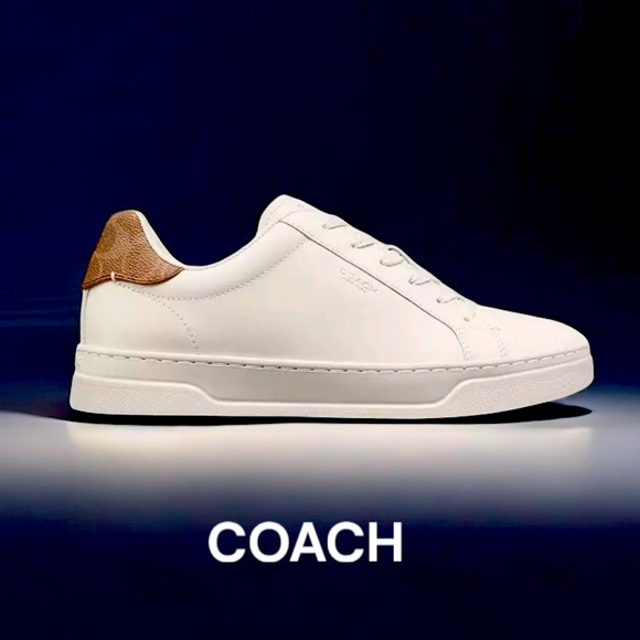 Coach | Shoes | Coach High Line Sneaker White And Khaki Color ...